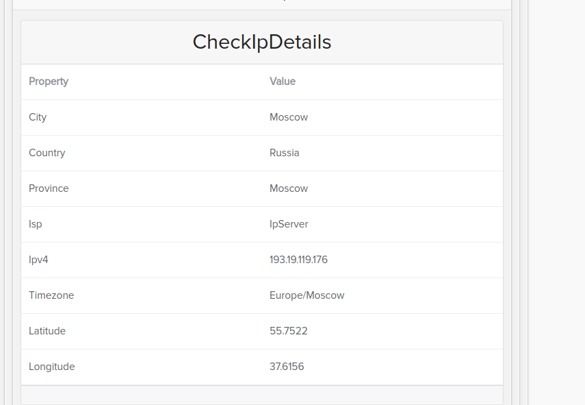 Check Ip Details | Cryeye Project